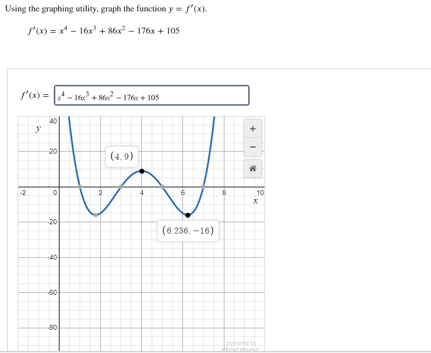 Solved Using the graphing utility, graph the function y = | Chegg.com