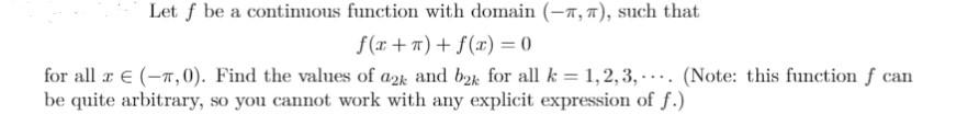 Solved Let f be a contimous function with domain (-1,7), | Chegg.com