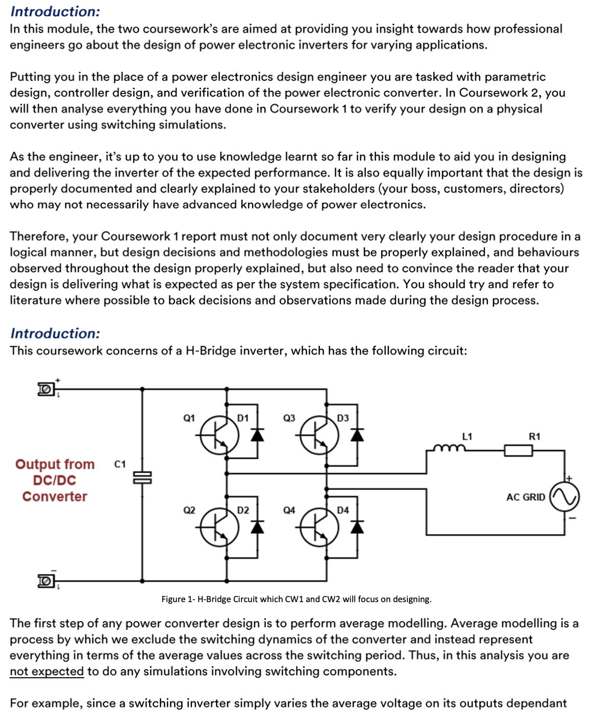 Solved Introduction: In this module, the two coursework's | Chegg.com