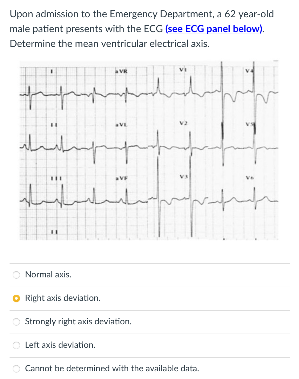 Upon admission to the Emergency Department, a 62 | Chegg.com