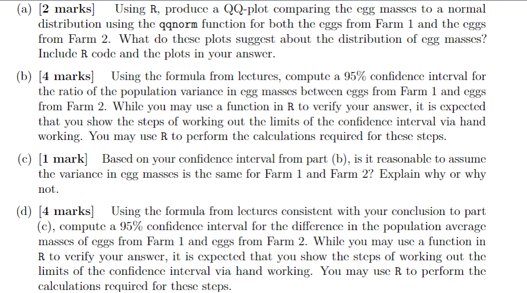 Solved Suppose two different farms sell chicken eggs to a | Chegg.com