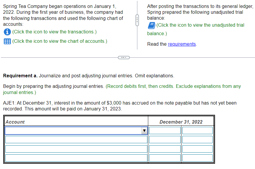 Solved Requirement a. Journalize and post adjusting journal | Chegg.com