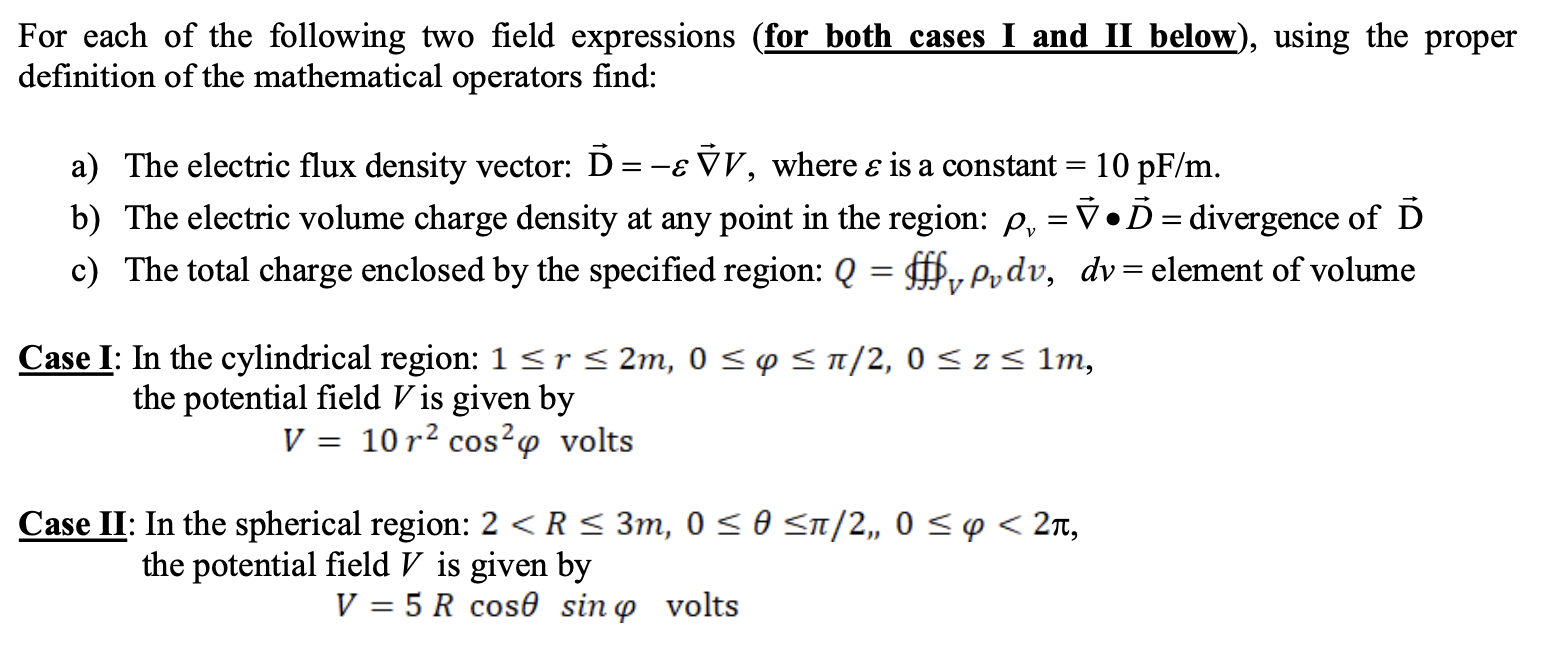 For each of the following two field expressions (for | Chegg.com