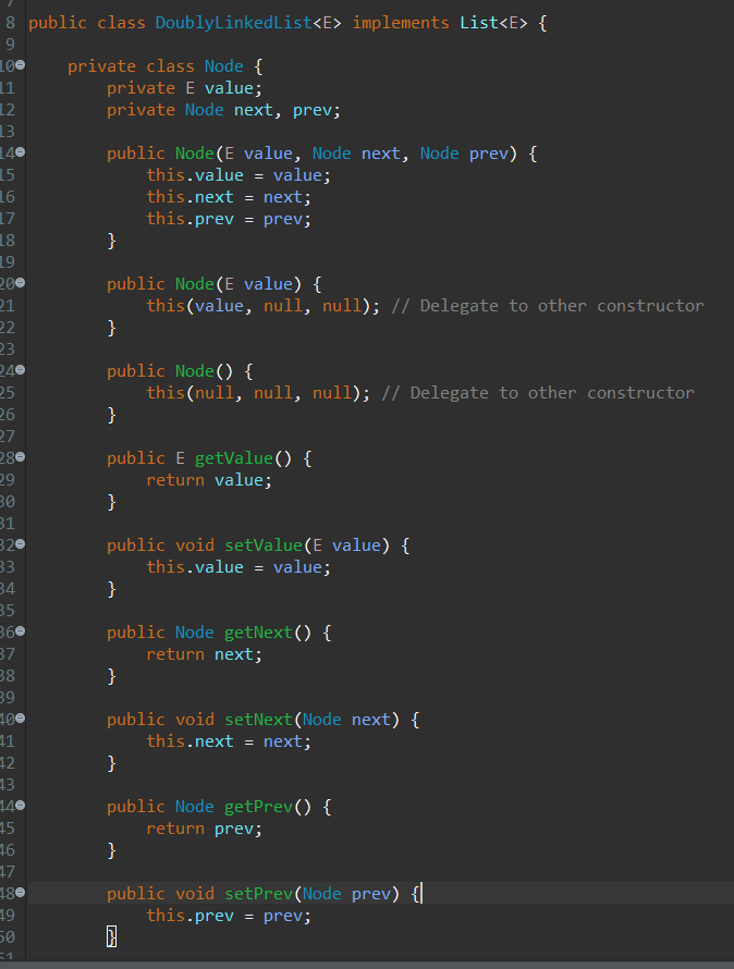 8 public class DoublyLinkedList implements List {/ | Chegg.com