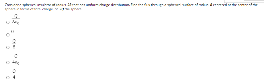 Solved Consider a spherical insulator of radius 2R that has | Chegg.com