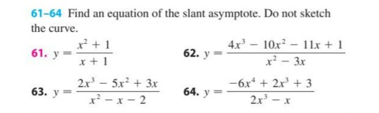 Solved 1 +1 61. y 61-64 Find an equation of the slant | Chegg.com