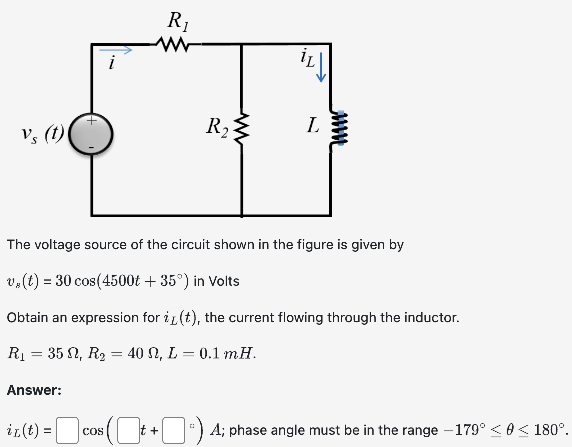 Solved The voltage source of the circuit shown in the figure | Chegg.com