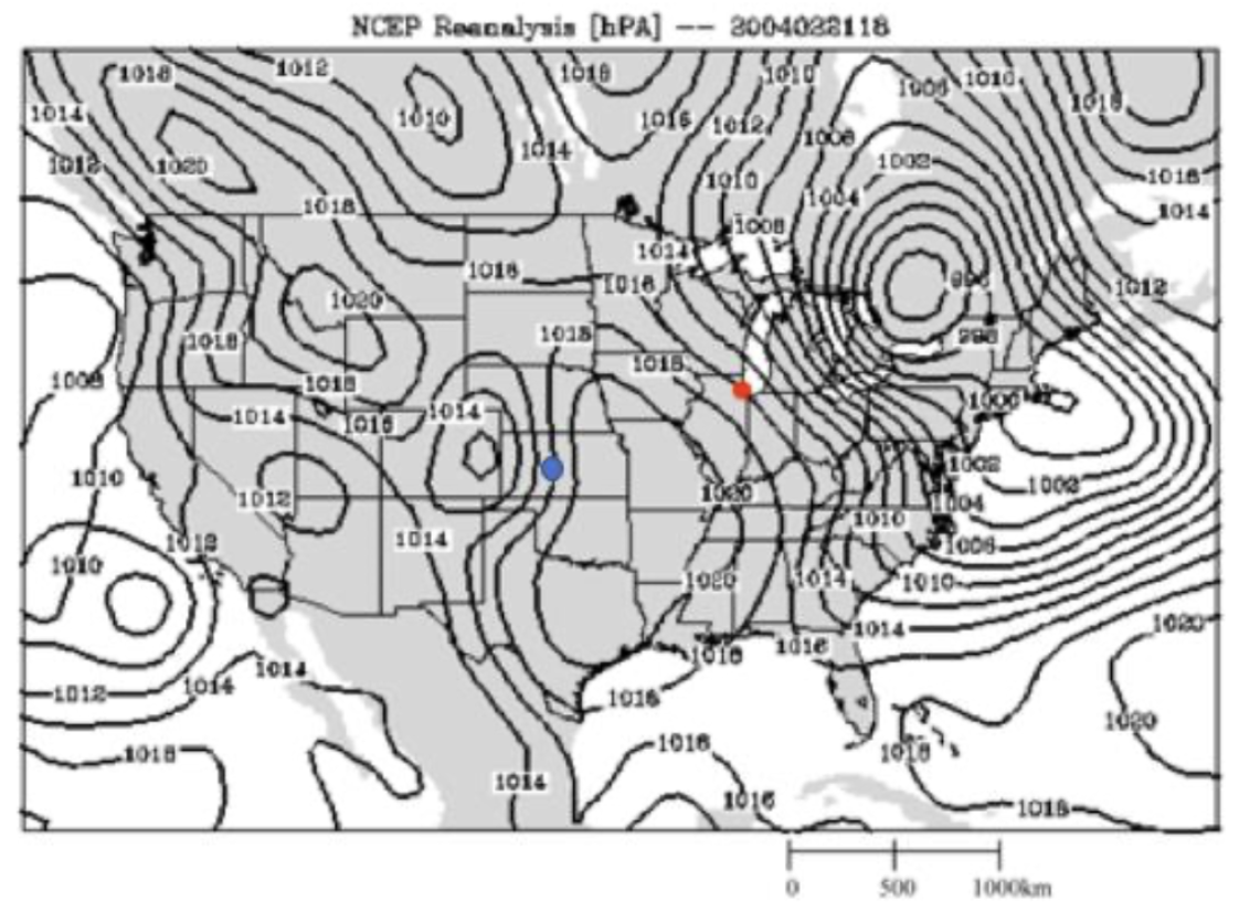 Solved On the map of sea level pressure shown below, label | Chegg.com