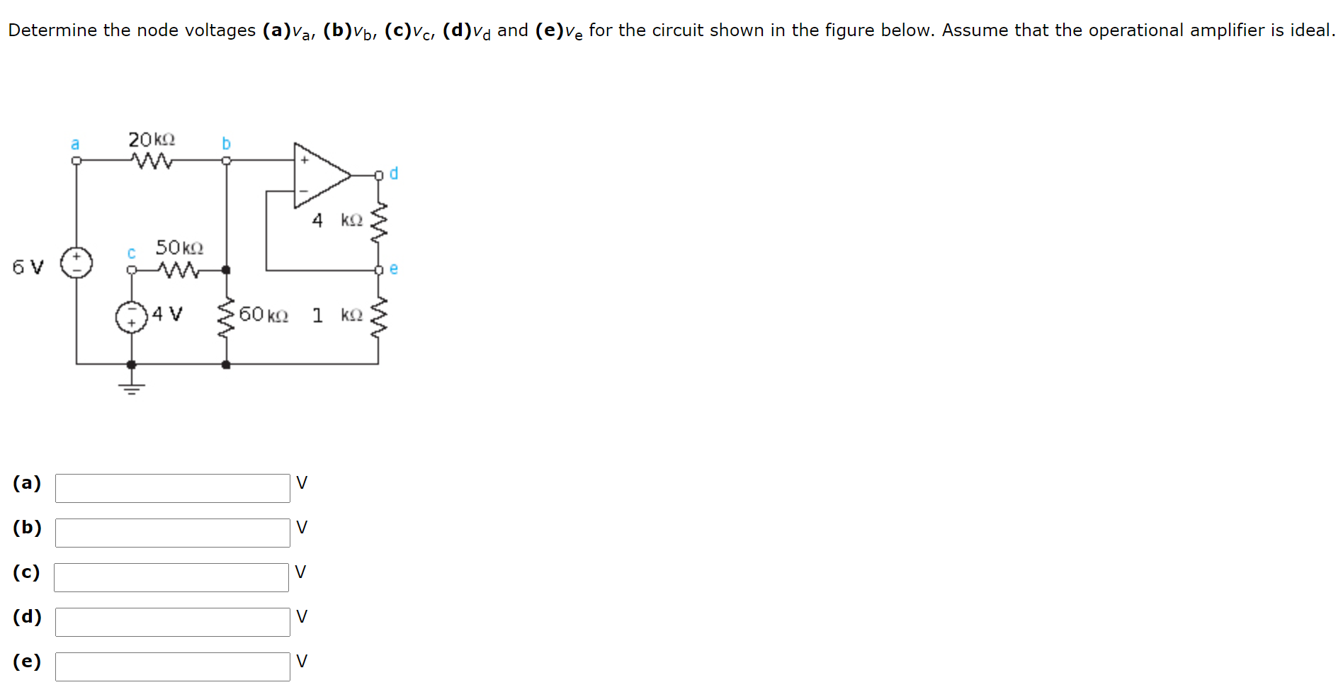 Solved Determine the node voltages (a)va, (b)vb, (C)vc, | Chegg.com