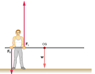 Solved In the figure, the center of gravity (CG) of the pole | Chegg.com