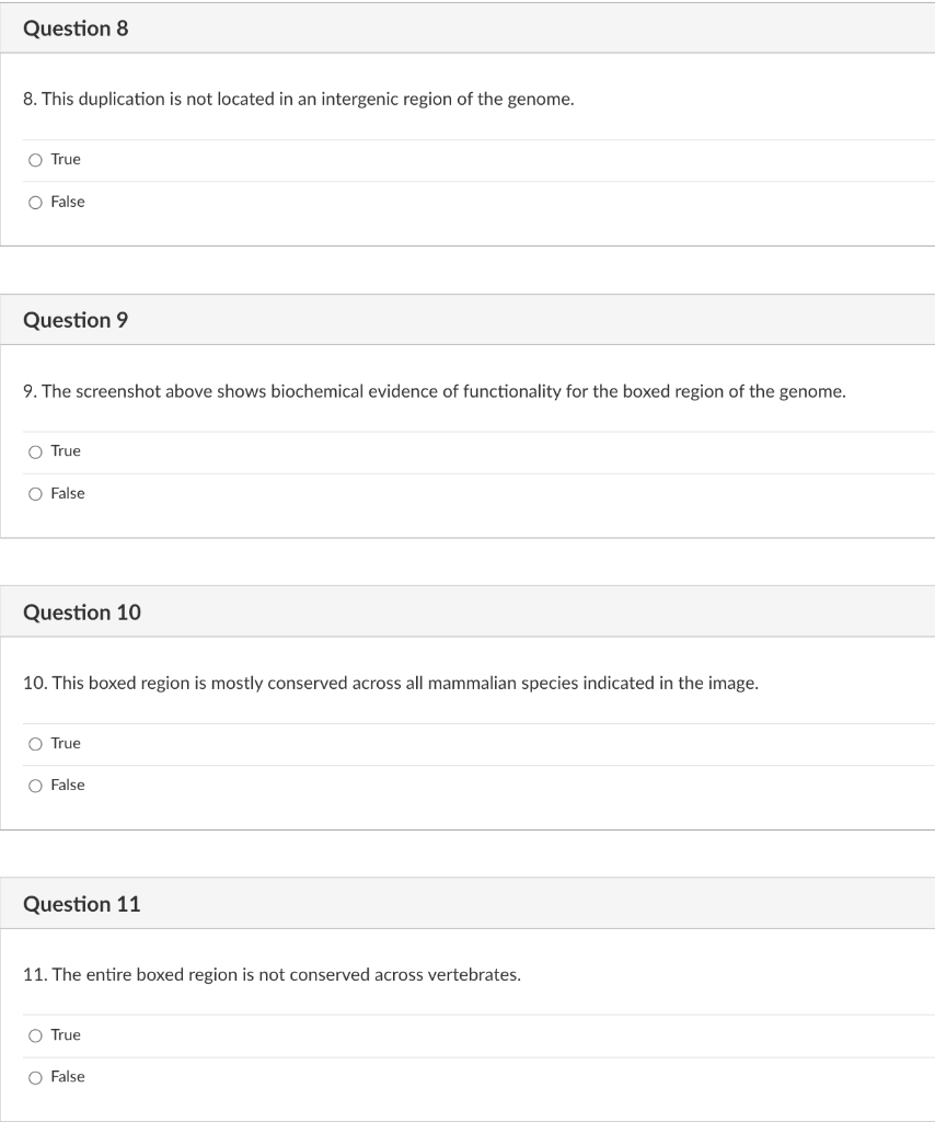 [Questions 8-13] The image below shows a genome | Chegg.com