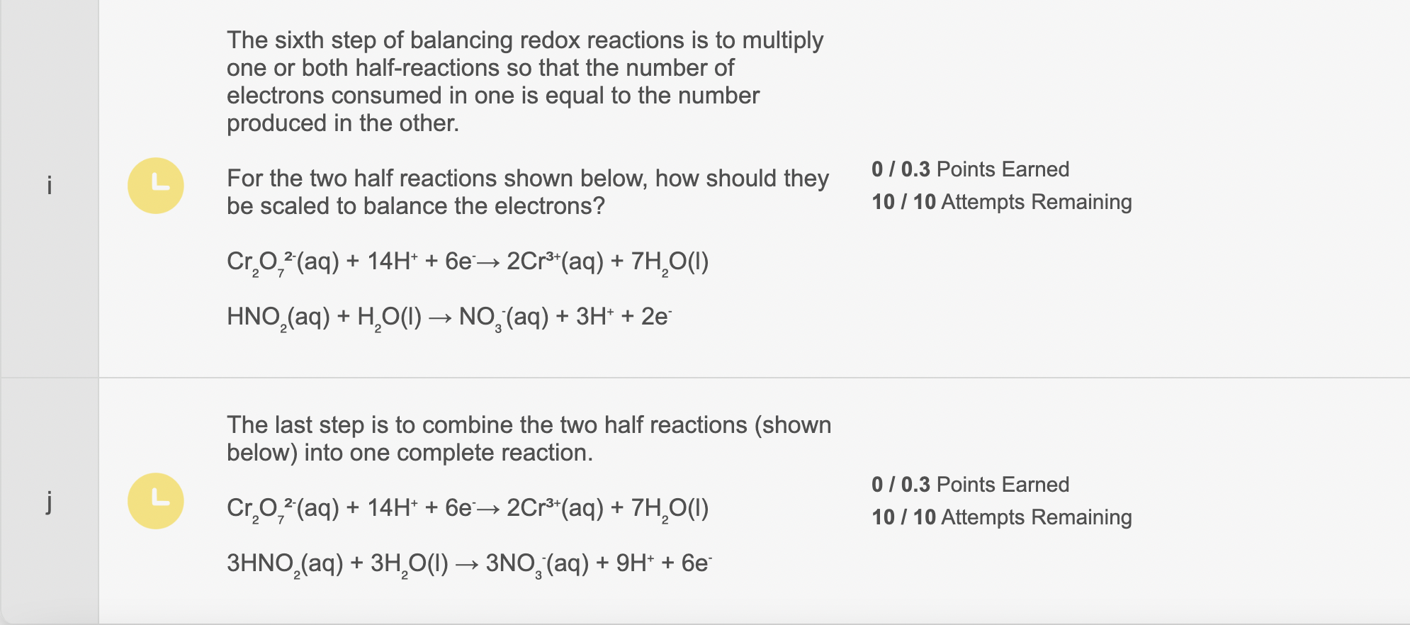 Solved The third step is to balance the oxygen atoms using | Chegg.com