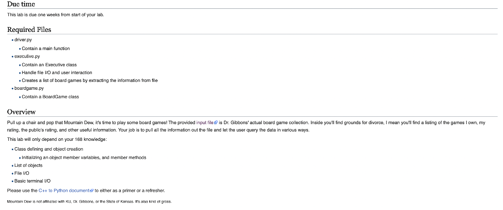 Solved This lab is due one weeks from start of your lab. | Chegg.com