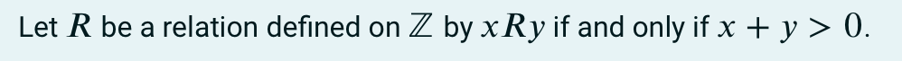 Solved (i) Is R reflexive? (ii) Is R symmetric? (iii) Is R | Chegg.com