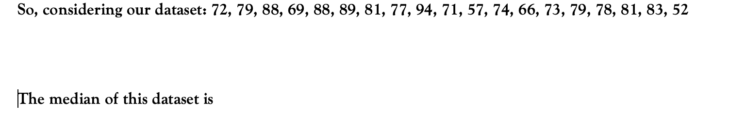 Solved So, considering our dataset: | Chegg.com