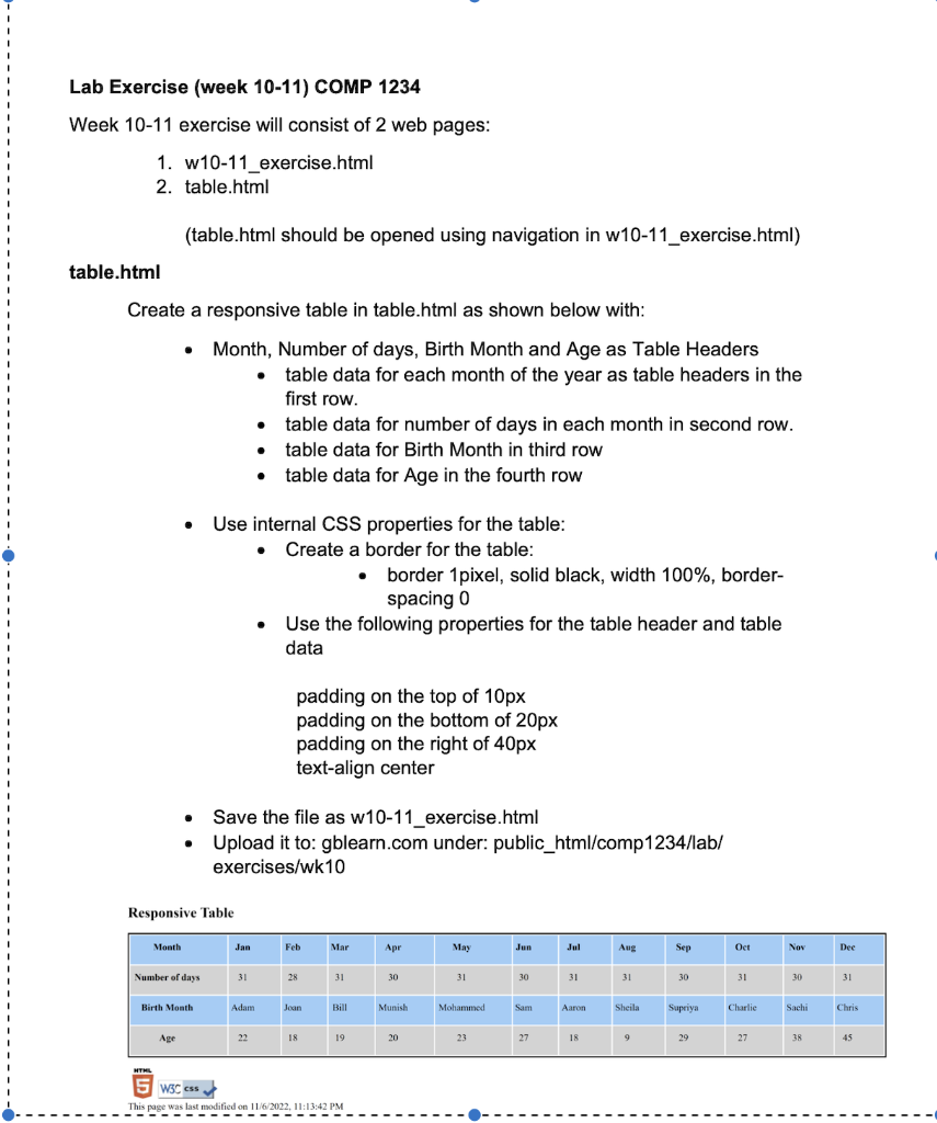 Solved ab Exercise (week 10-11) COMP 1234 Veek 10-11 | Chegg.com