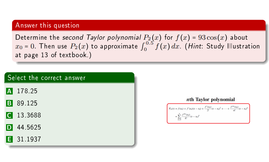 Solved = Answer this question Determine the second Taylor | Chegg.com