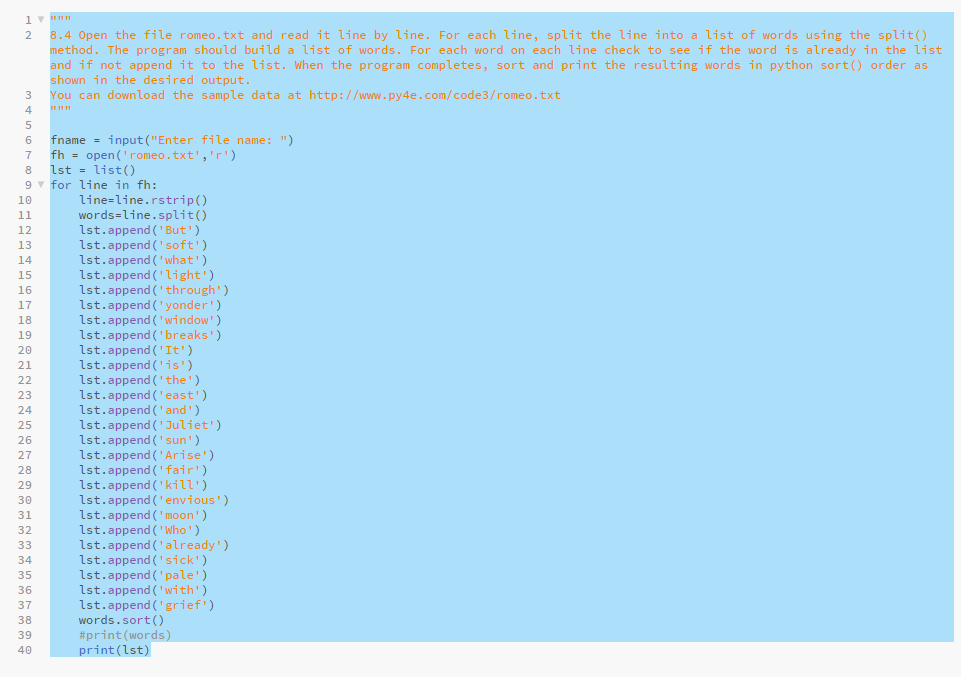 Solved Hello. Here is my code, it is working and I got the | Chegg.com