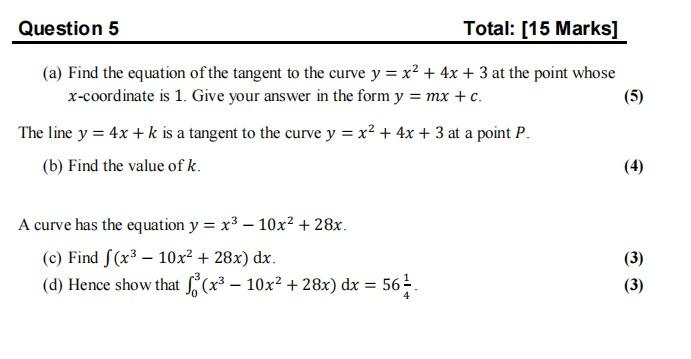 Solved Question 5 Total: [15 Marks] (5) (a) Find the | Chegg.com