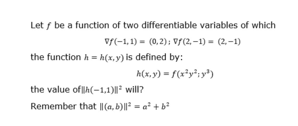 Solved Let f be a function of two differentiable variables | Chegg.com