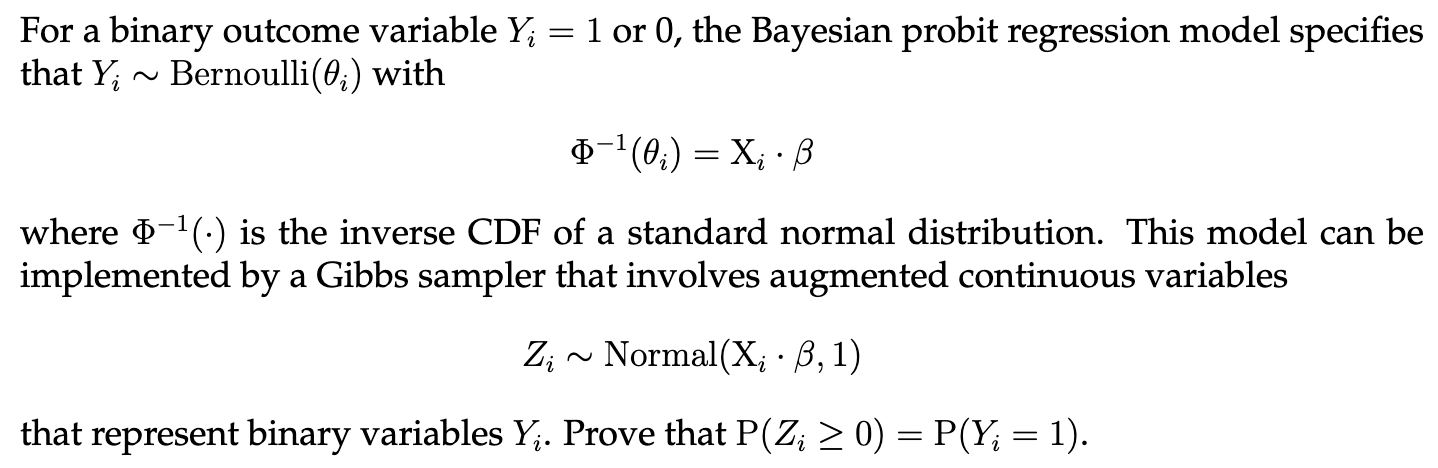 Solved = For a binary outcome variable Y; = 1 or 0, the | Chegg.com