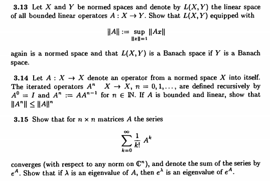 Solved 3.13 Let X and Y be normed spaces and denote by | Chegg.com
