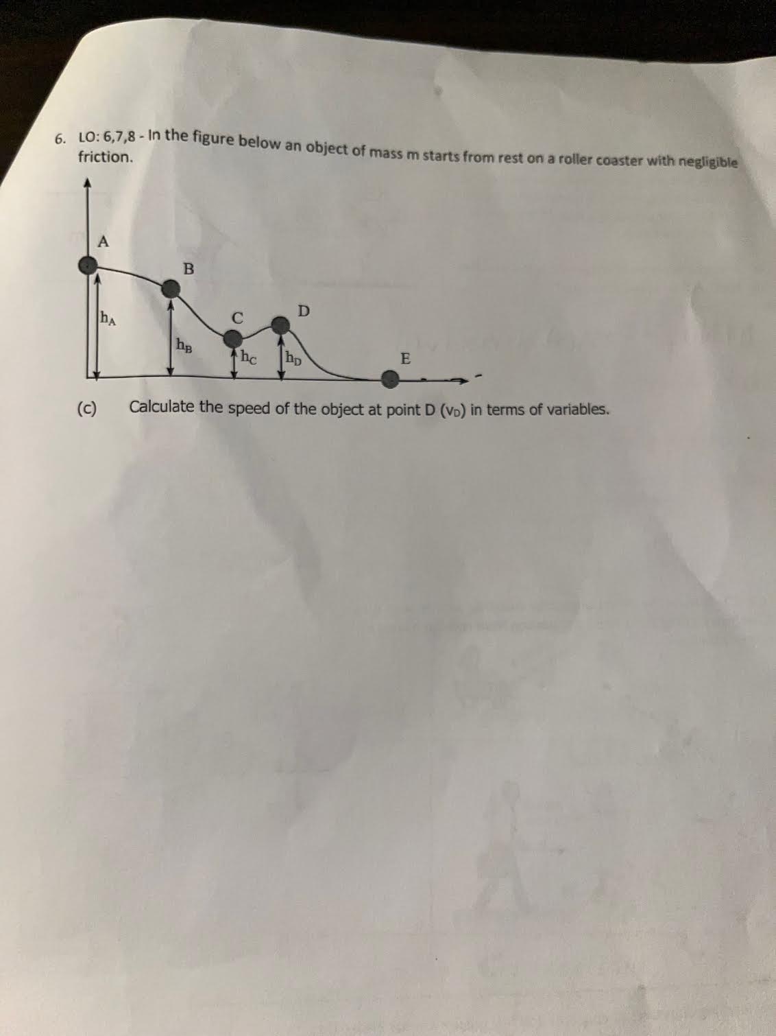 Solved 10:6,7,8 - ﻿In the figure below an object of mass m | Chegg.com