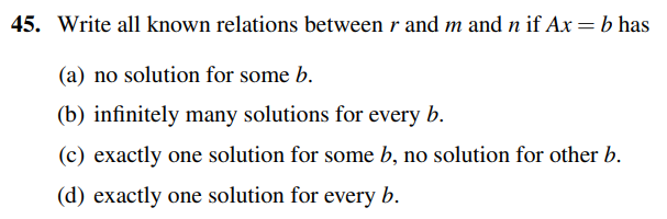 Solved 45. Write all known relations between r and m and n | Chegg.com Solved 45. Write all known relations between r and m and n | Chegg.com