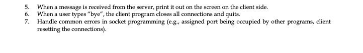 Echo Server In the first part of this assignment you | Chegg.com