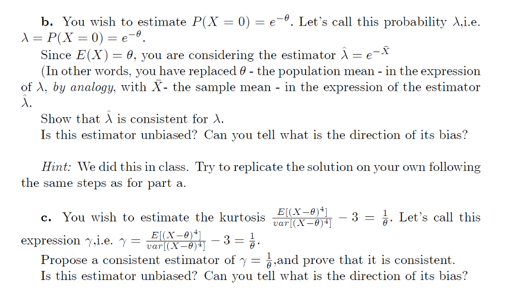 Solved Consider a random sample from the Poisson(0) | Chegg.com