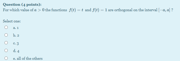 Solved Question (4 points): For the continuous odd function | Chegg.com