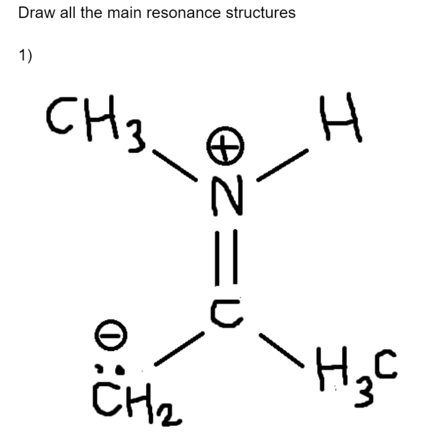 Solved Draw all the main resonance structures | Chegg.com