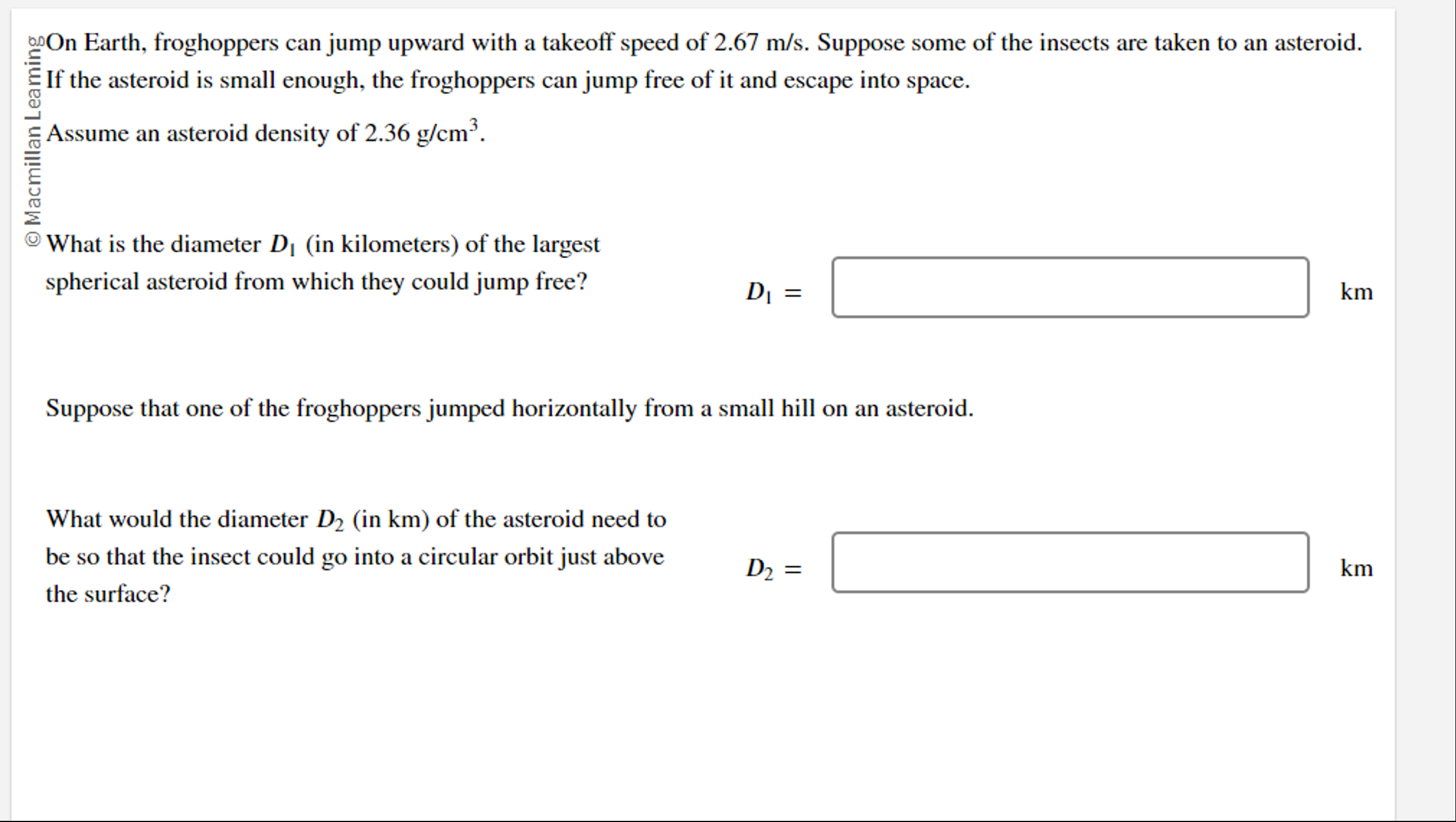 Solved On Earth, froghoppers can jump upward with a takeoff | Chegg.com