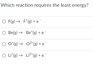 Solved Use the data table for the first eight ionization | Chegg.com