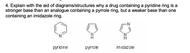 Solved 4. Explain with the aid of diagrams/structures why a | Chegg.com
