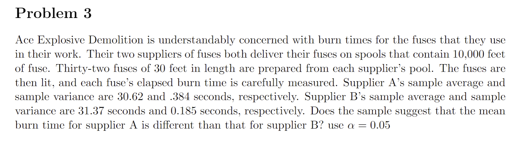 Solved Ace Explosive Demolition is understandably concerned | Chegg.com
