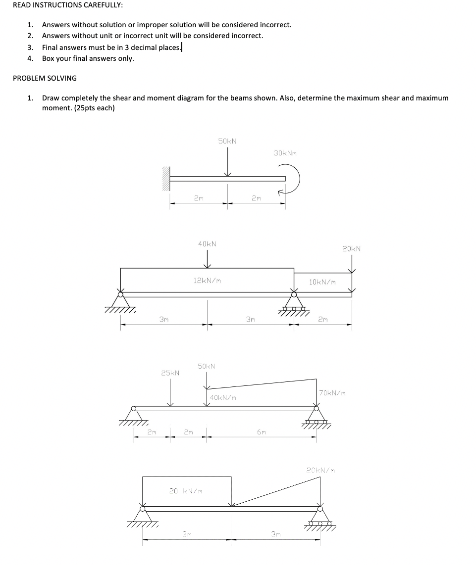 Solved READ INSTRUCTIONS CAREFULLY: 1. Answers without | Chegg.com