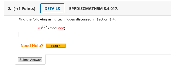 Solved 3. [-11 Points) DETAILS EPPDISCMATHSM 8.4.017. Find | Chegg.com