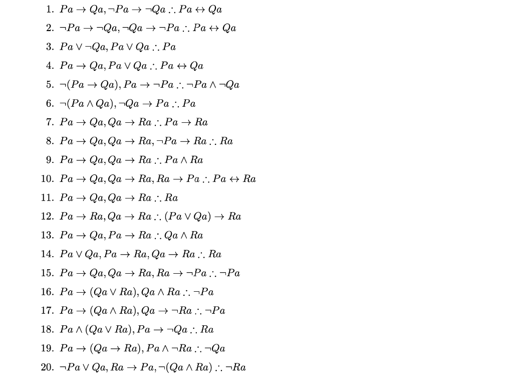 Solved Determine whether each of the inferences is valid | Chegg.com