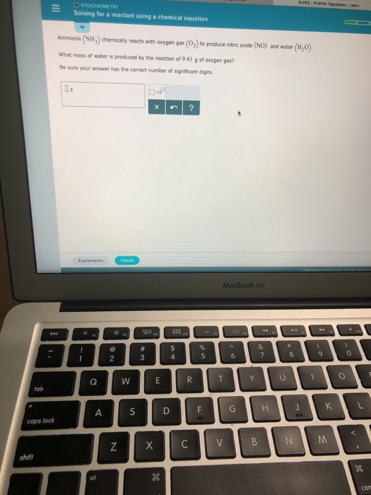 Solved STOICHİOMETRY Solving for a reactant using a chemical | Chegg.com