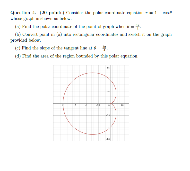 Solved Question 4. (20 points) Consider the polar coordinate | Chegg.com
