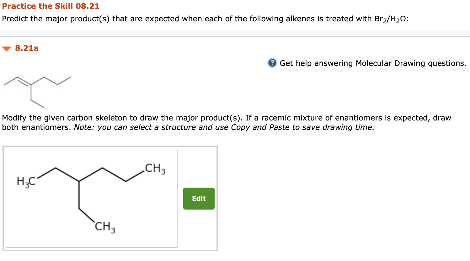 Solved Get help answering Molecular Drawing questions. Br2 | Chegg.com