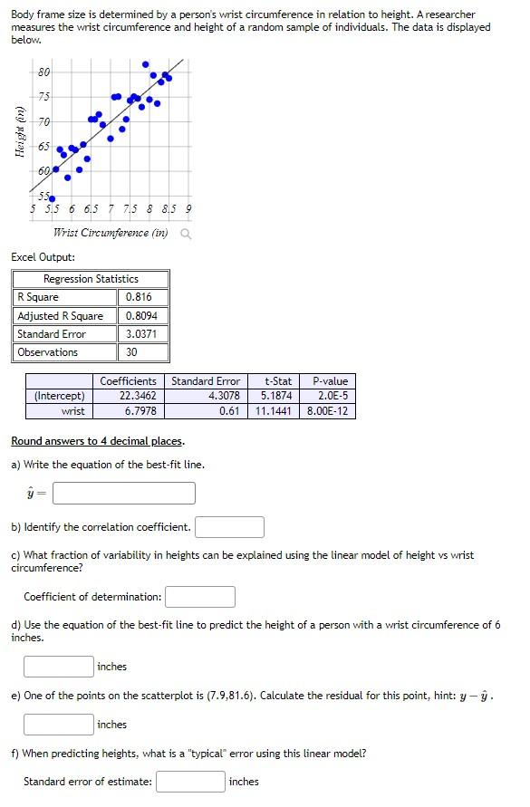 Solved Body frame size is determined by a person's wrist | Chegg.com