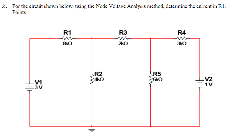Solved For the circuit shown below, using the Node Voltage | Chegg.com
