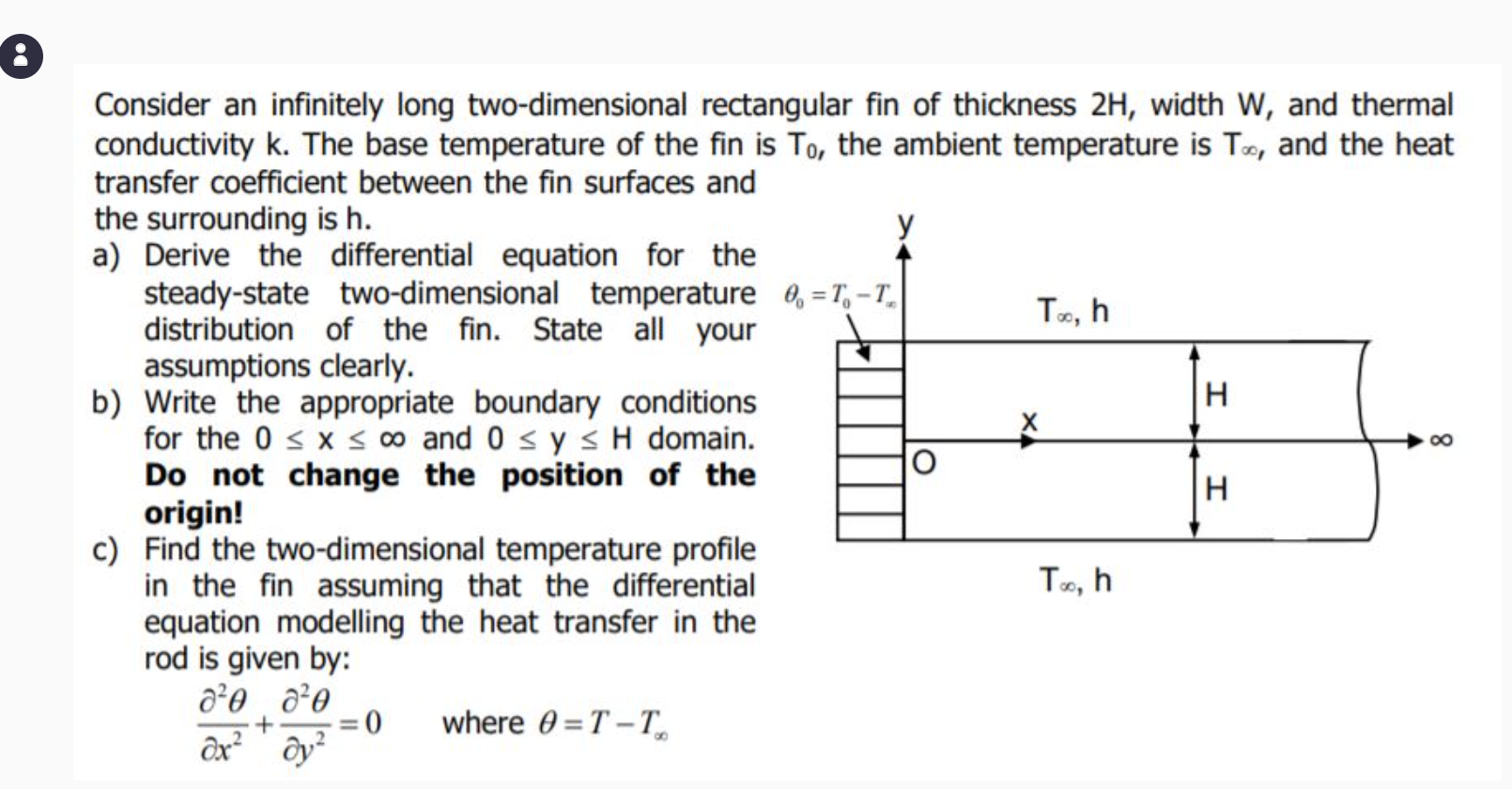 Solved Consider an infinitely long two-dimensional | Chegg.com