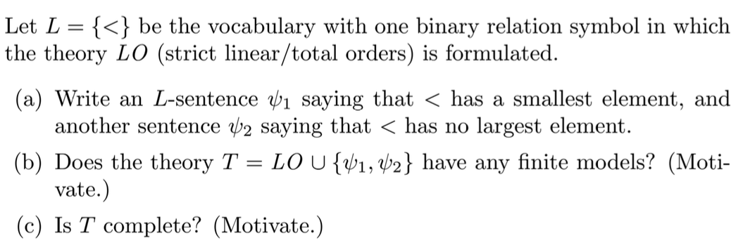 Solved This is ﻿a problem from Foundations of ﻿Logic | Chegg.com