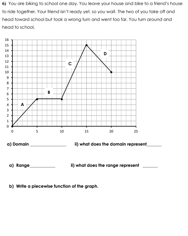 Solved 6) You are biking to school one day. You leave your | Chegg.com