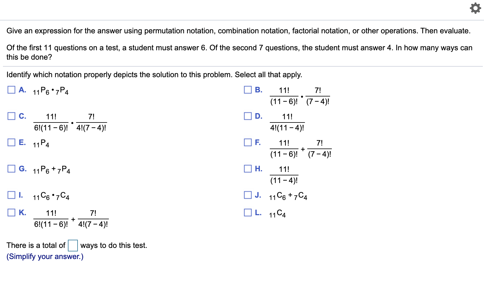 Solved O Give an expression for the answer using permutation | Chegg.com