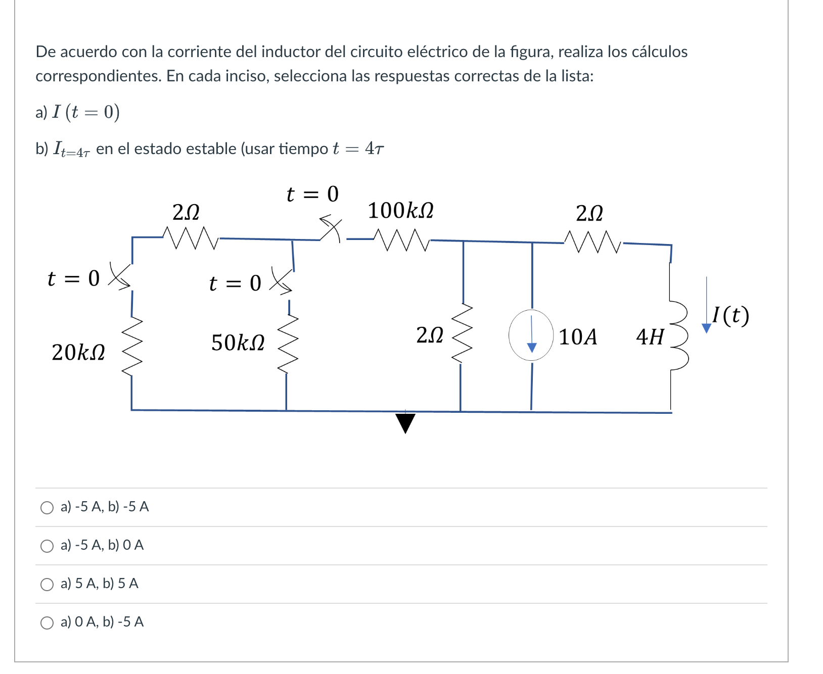 Solved De acuerdo con la corriente del inductor del circuito | Chegg.com