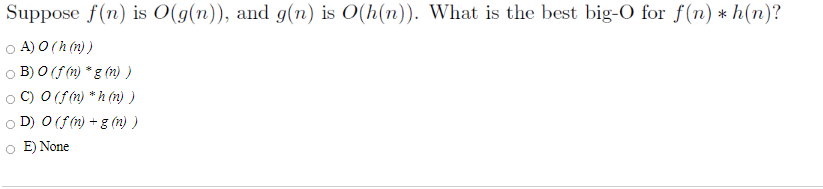 Solved Data structure csc212 Clearly mark one answer for | Chegg.com